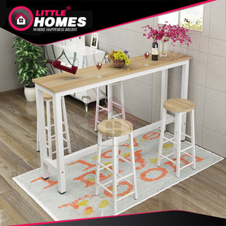 Lamesa set with chair Simple bar table 1table+2chair home kitchen ...
