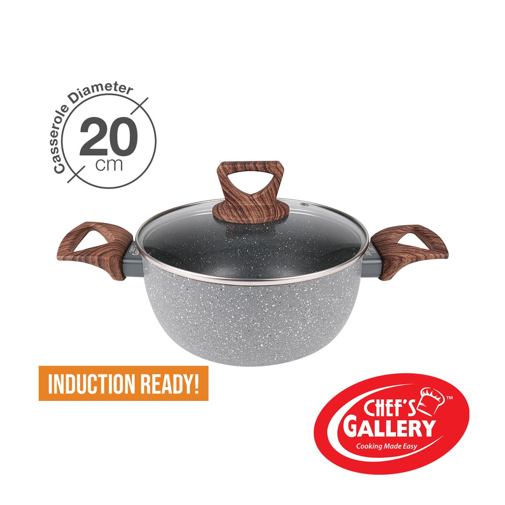 Chef's Gallery Induction Rock Casserole 20cm | Shopee Philippines