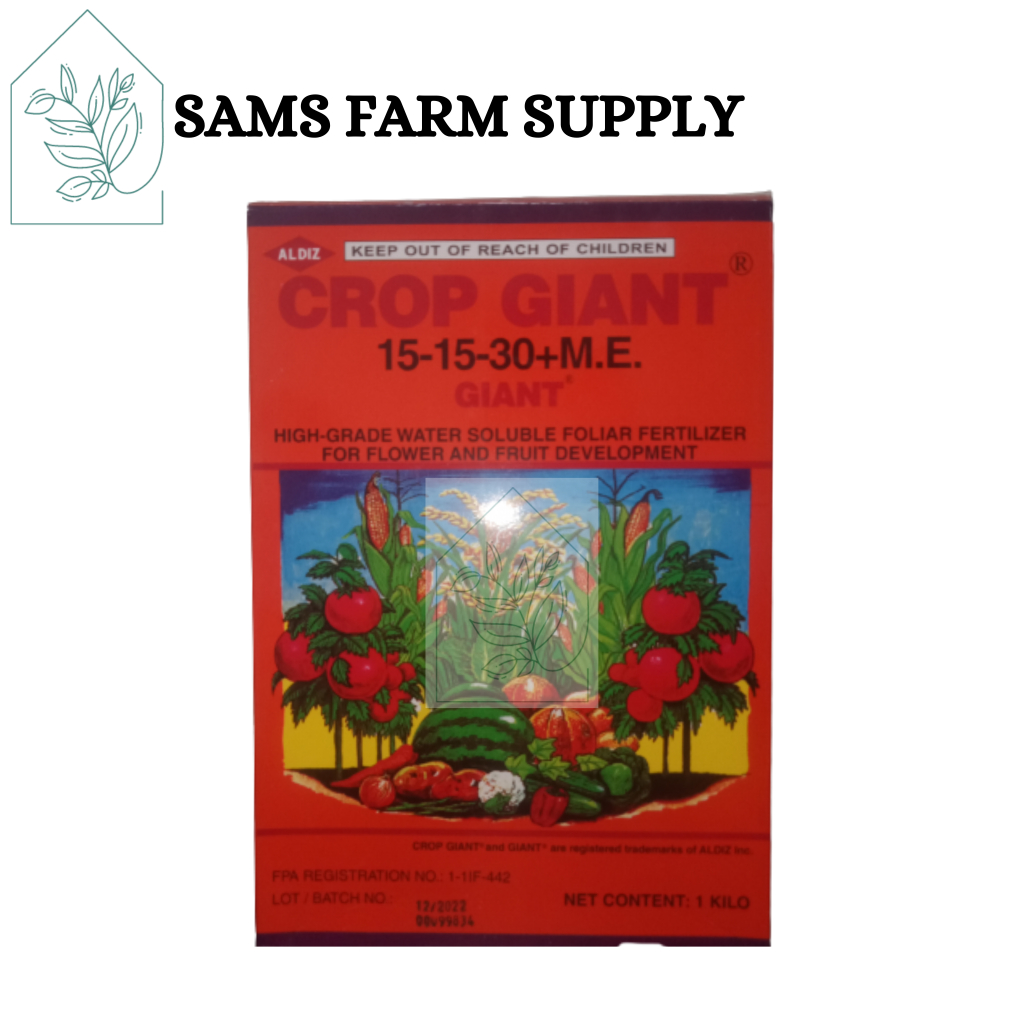 Crop Giant Foliar Fertilizer 15-15-30 1 kg | Shopee Philippines