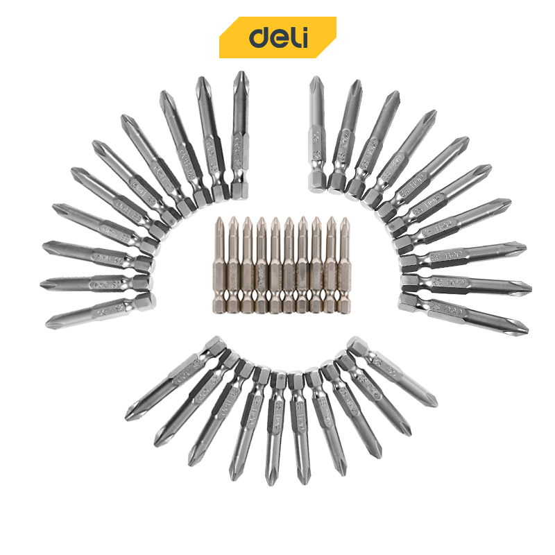 Deli 1PC Phillips screwdriver Bit Set PH1*50mm 2*50mm 3*50mm | Shopee ...