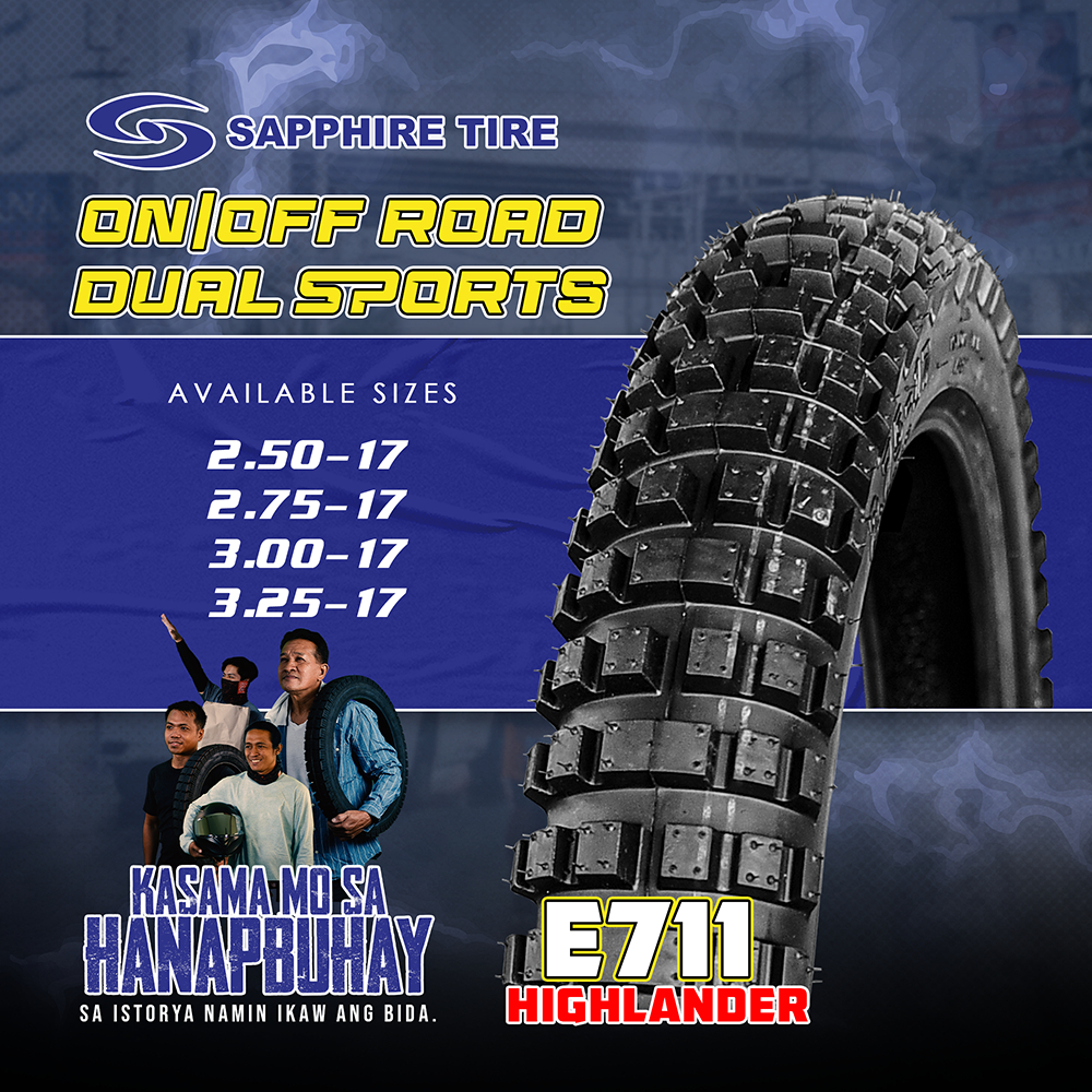 E711 HIGHLANDER ON/OFF-ROAD/DUAL SAPPHIRE TIRE (TUBETYPE) | Shopee ...