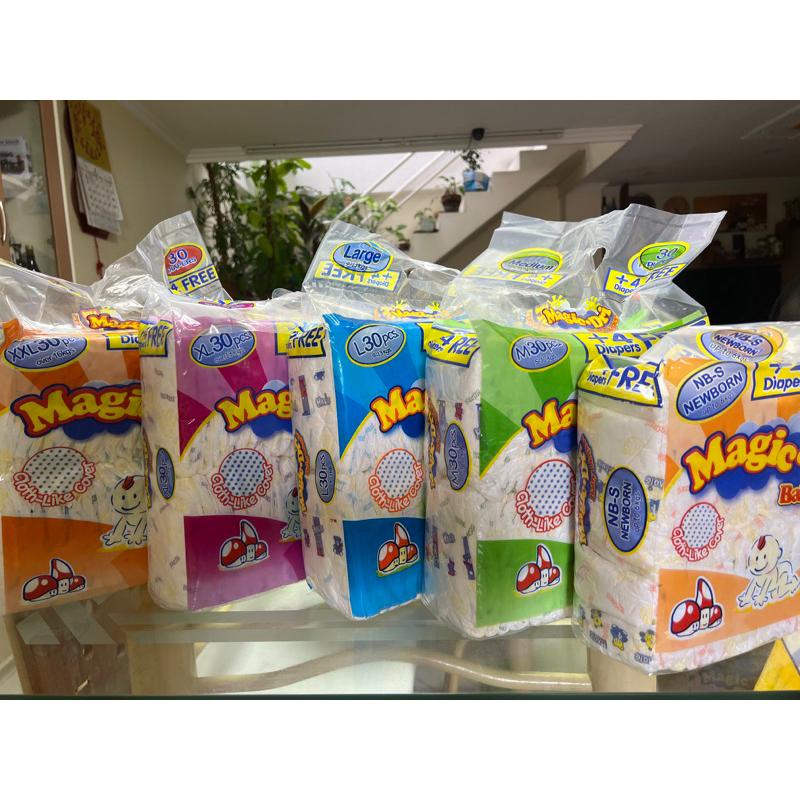Magic Dri 30's NewBorn, M, L, XL, XXL diapers | Shopee Philippines