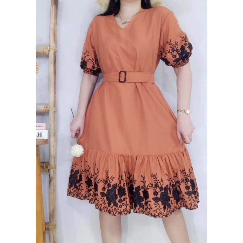 Emma Belt Plussize Dress | Shopee Philippines