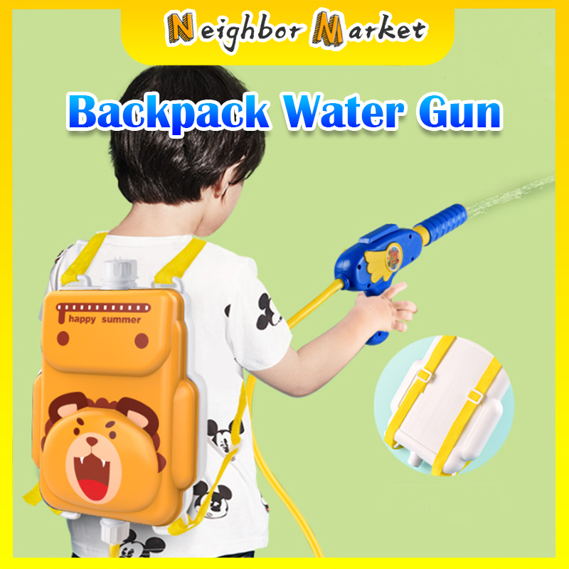 Summer Toy Water Gun Boy Girl Pressure Backpack Water Guns Baby Playing ...