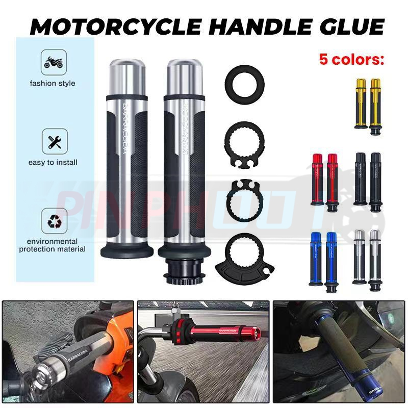 Barracuda Handle Grip Universal Motorcycle Handle With Rod End CNC ...