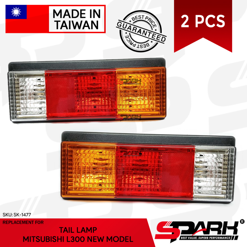 (2 PCS) Tail Lamp Taillight Rear Tail Light w/ Bracket Mitsubishi L300 ...