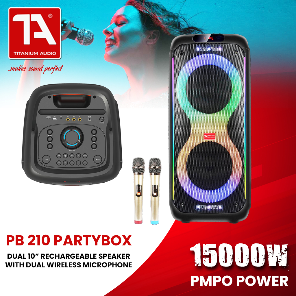 Titanium Audio PB 210 Speaker / Party Box Speaker 210 / 15000W PMPO ...