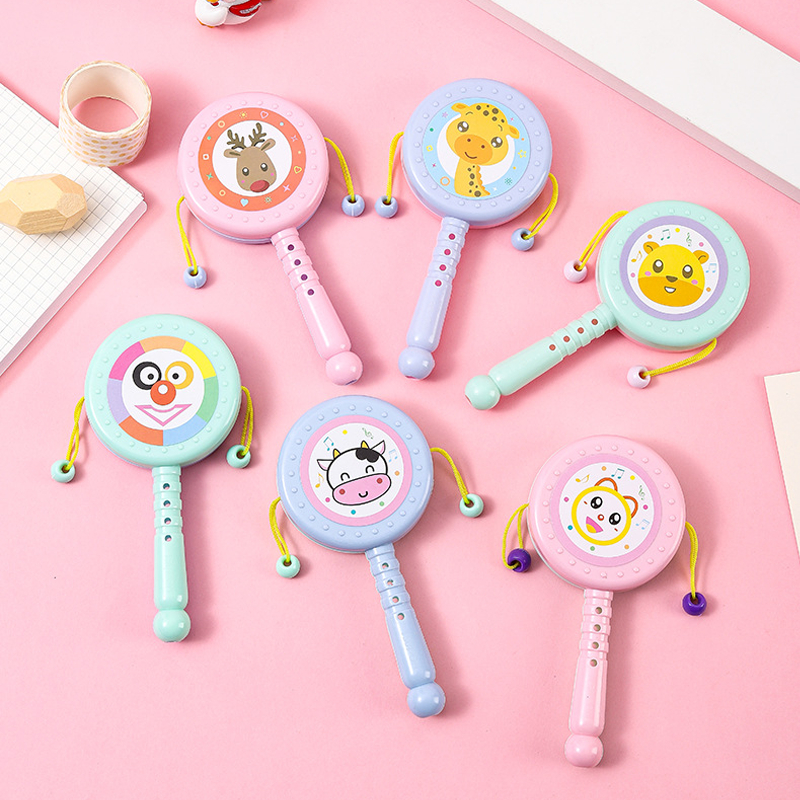 5Pcs Baby Cartoon Rattle Animal Patterns Baby Toy Attract Baby's ...