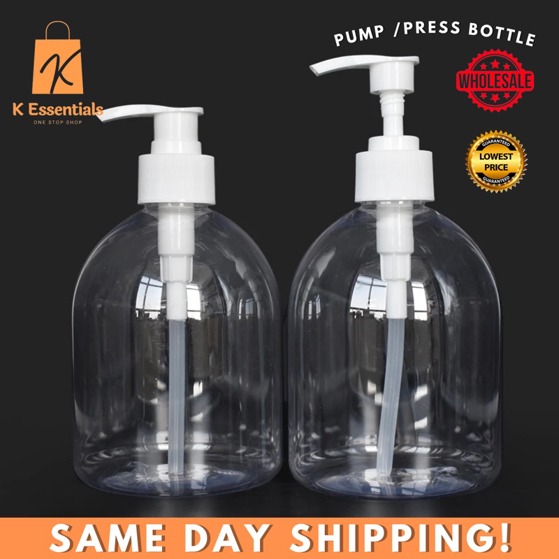 500ml/1000ml Clear Press/Pump Bottle Refill (Bell) | Shopee Philippines