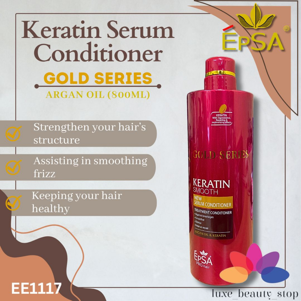 Epsa GOLD Edition Keratin SERUM Conditioner | Shopee Philippines