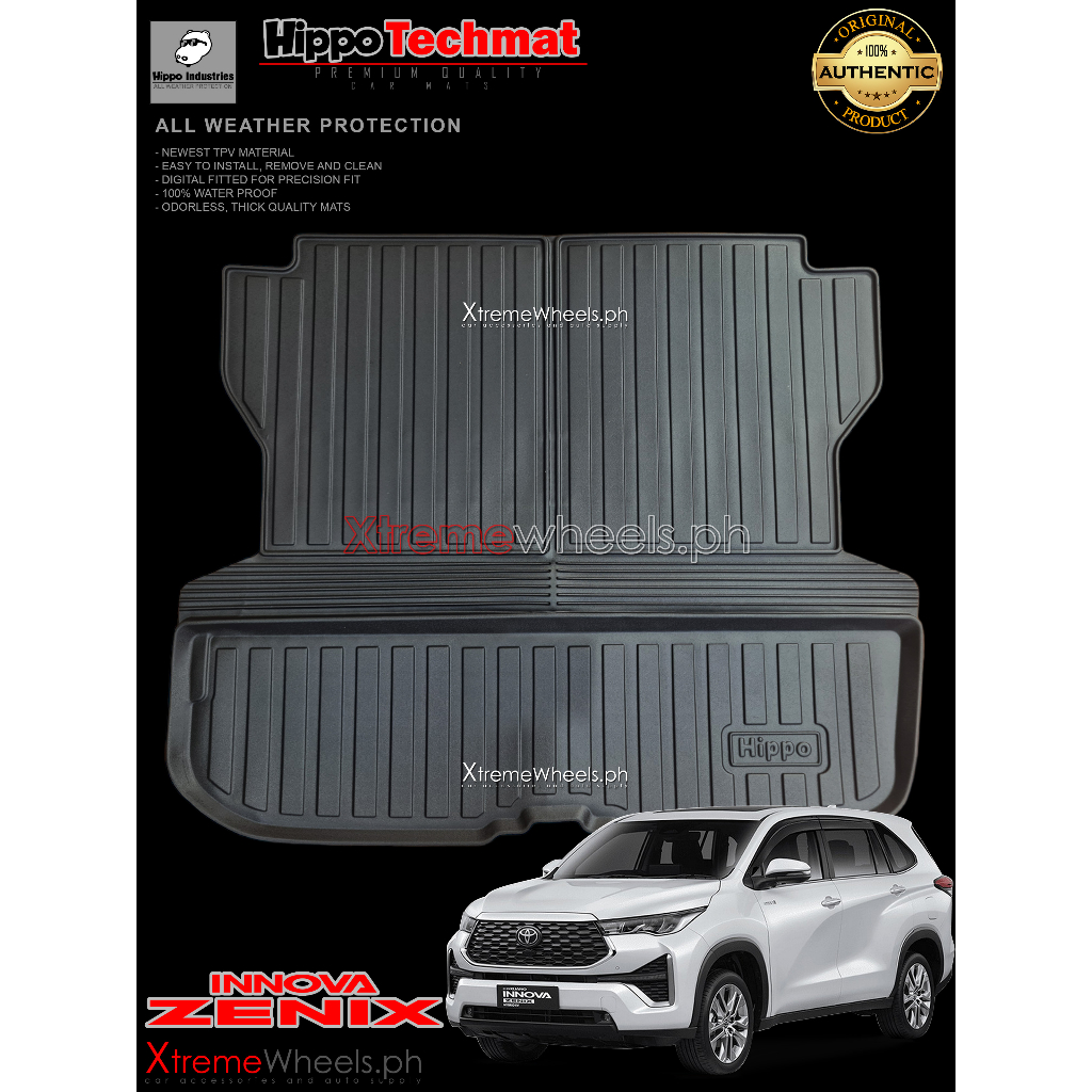 Toyota Zenix 2023-2025 Cargo / Trunk Tray Pro Series Hippo Techmat ...