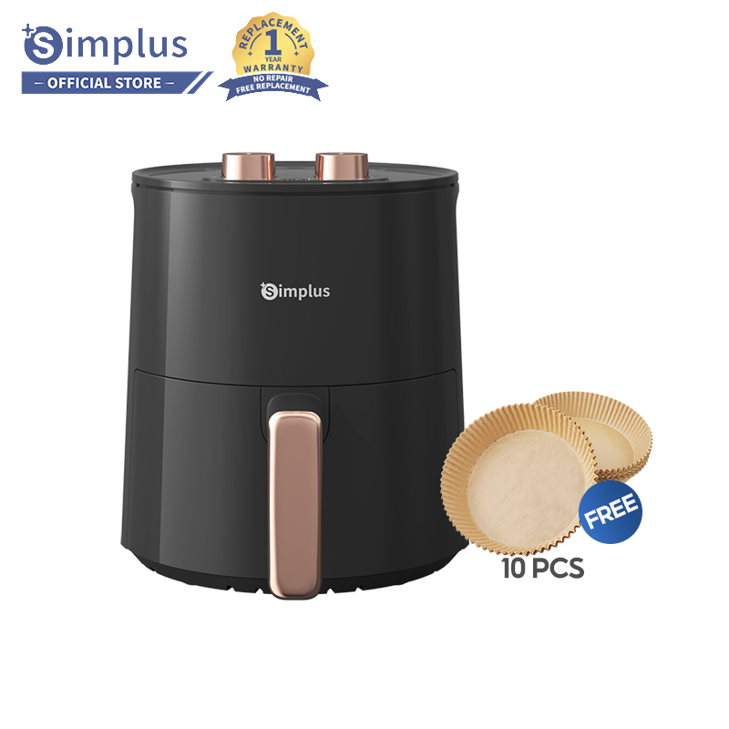 Simplus Air Fryer Multi-functional Oil Free Non Stick Black&White &Beige 2.3L/4L/5L/6L | Shopee ...