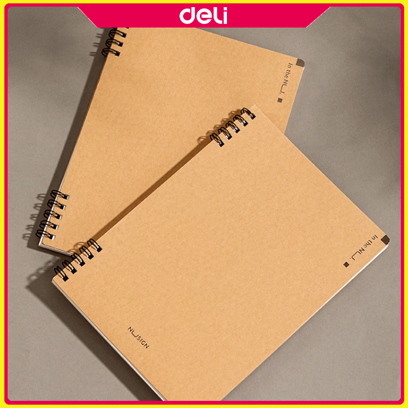 Deli Nusign A5/ B5 Write Notebook Leather Note Books 60 Page Binder ...