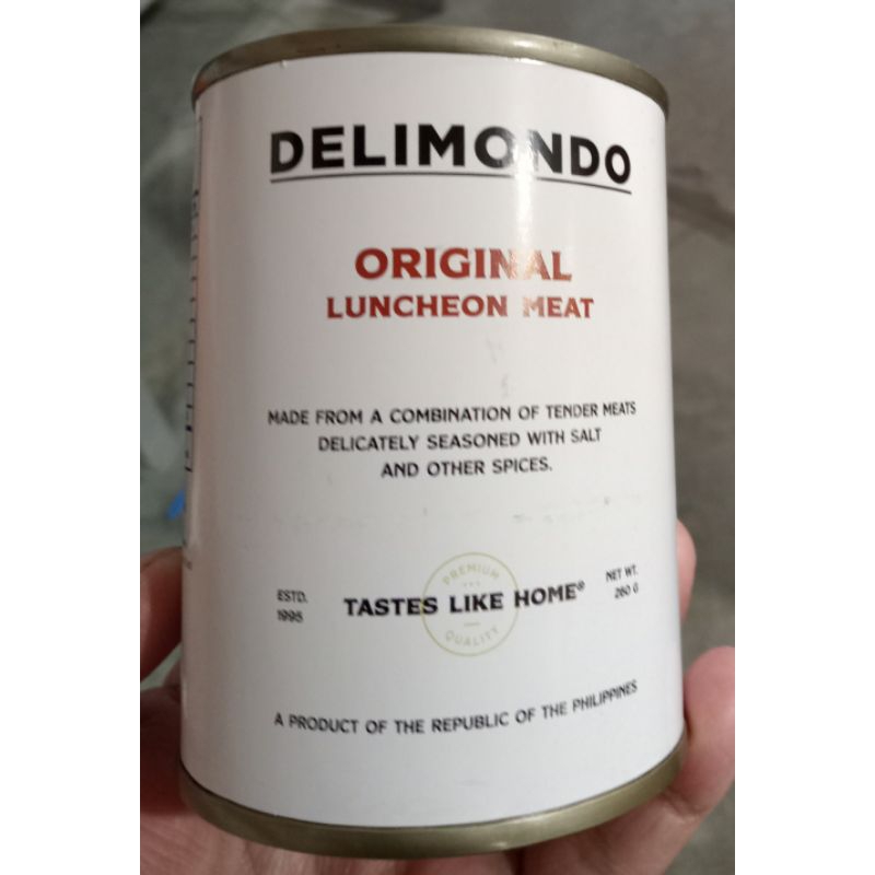 DeliMondo Original Luncheon Meat 260g | Shopee Philippines