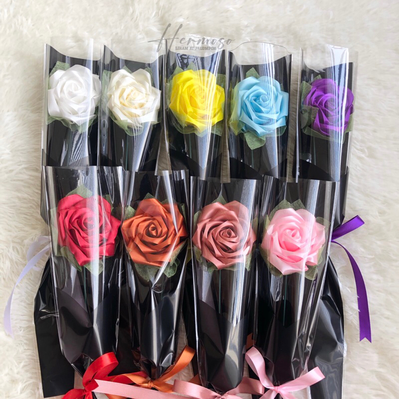 Hermoso: Single Stem Satin Rose (MINIMUM OF 5PCS PER CHECK OUT ...