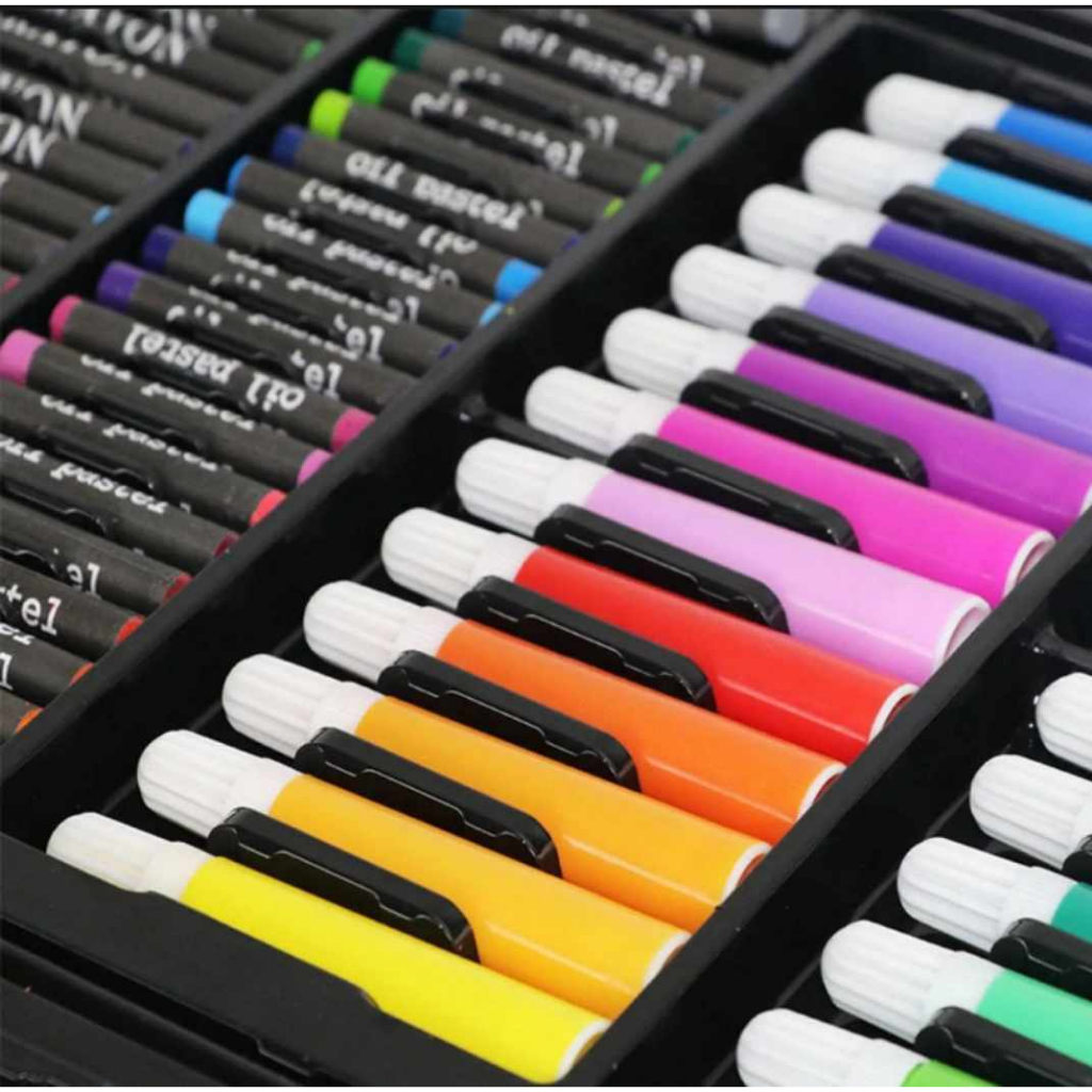 GB *168 Pcs Kids Super Mega Art Coloring Set, Crayons Oil Pastels Color ...