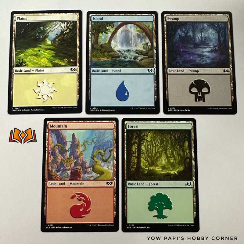 PLAINS ISLAND SWAMP MOUNTAIN FOREST | WOE WILDS OF ELDRAINE | BASIC ... PLAINS ISLAND SWAMP MOUNTAIN FOREST | WOE WILDS OF ELDRAINE | BASIC ...