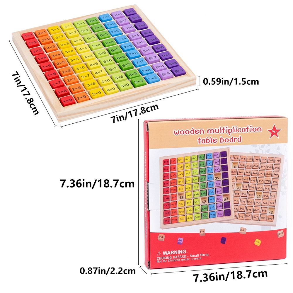 JJS Wooden Multiplication Table Wooden Learning Board | Shopee Philippines