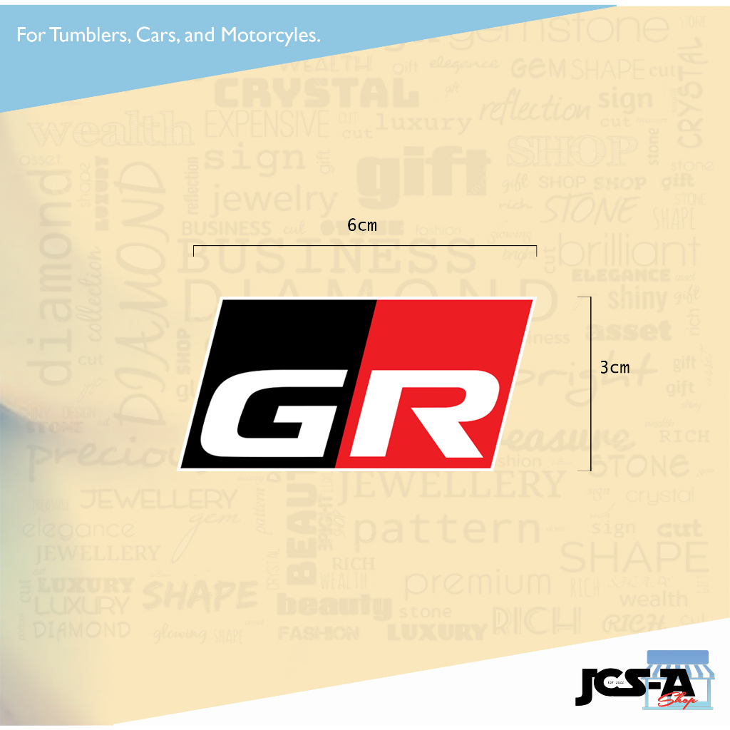 JCS_ Toyota Gazoo Racing Sticker | Shopee Philippines
