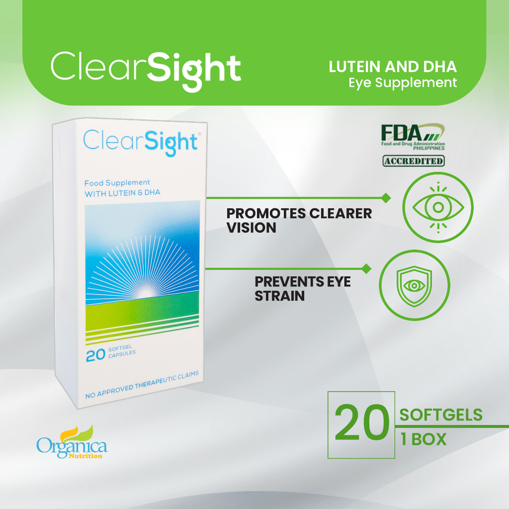 [ For Clear Eyesight ] ClearSight Eye Supplement (1 Box) | Shopee Philippines