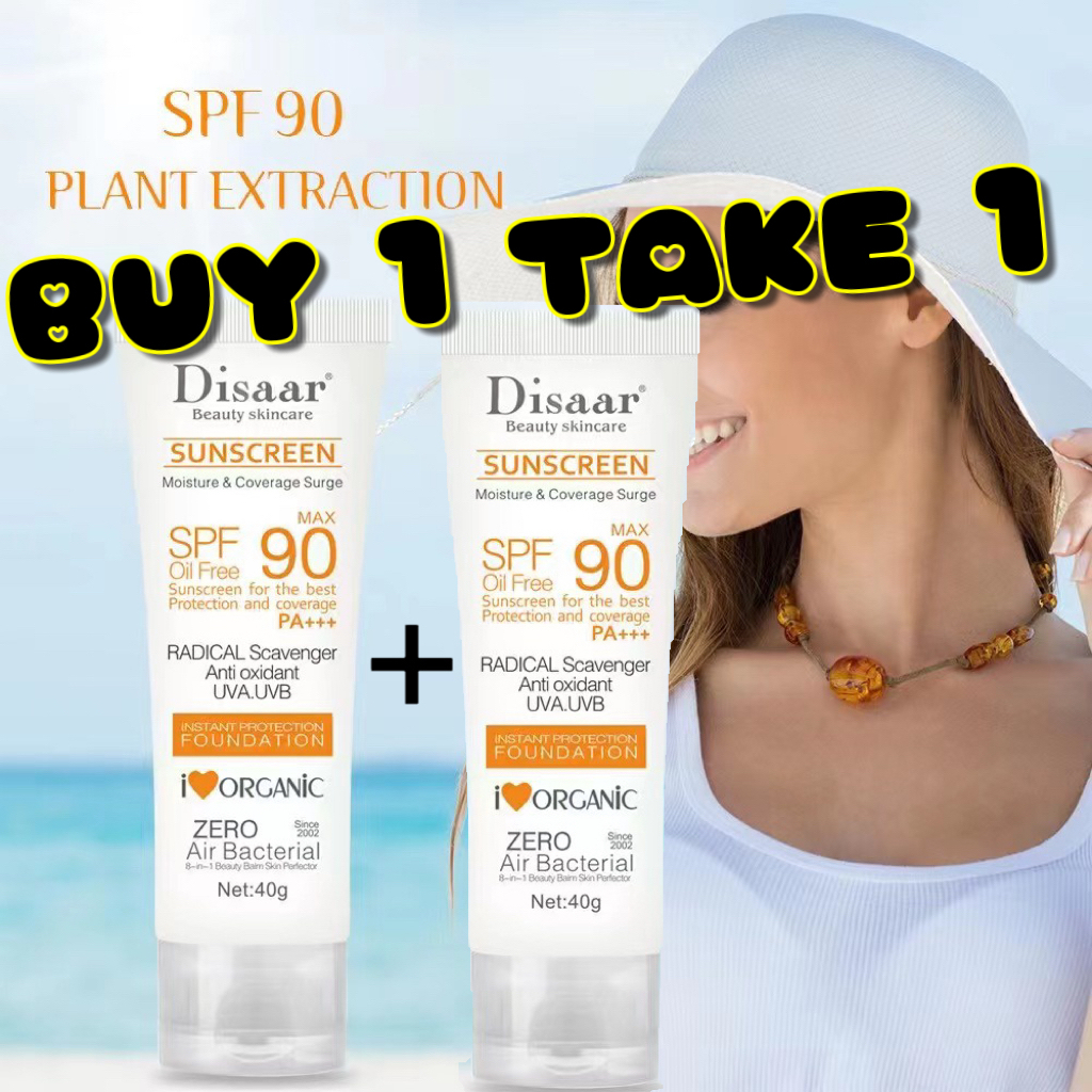 『BUY 1 TAKE 1』Disaar SPF 90 PA+ Moisturizing Skin Protect moisturizing facial sunscreen | Shopee ...