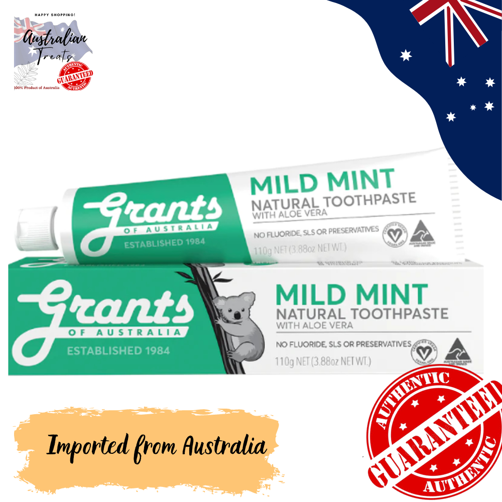 Grants Of Australia Toothpaste Mild Mint (110g) | Shopee Philippines