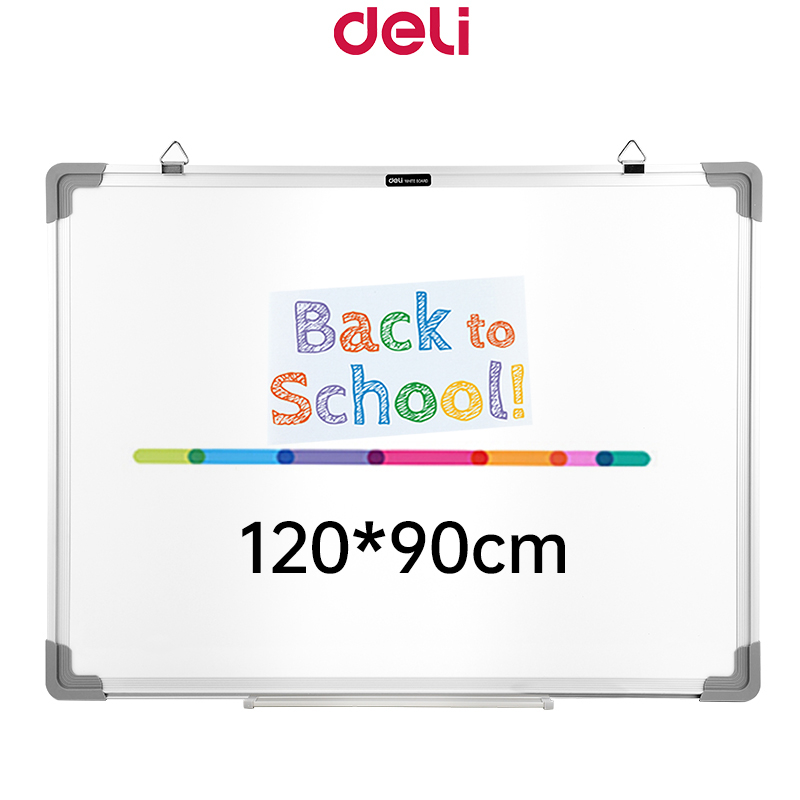 Deli V900 Whiteboard 120×90cm Stationary Magnetic Aluminum White Board ...