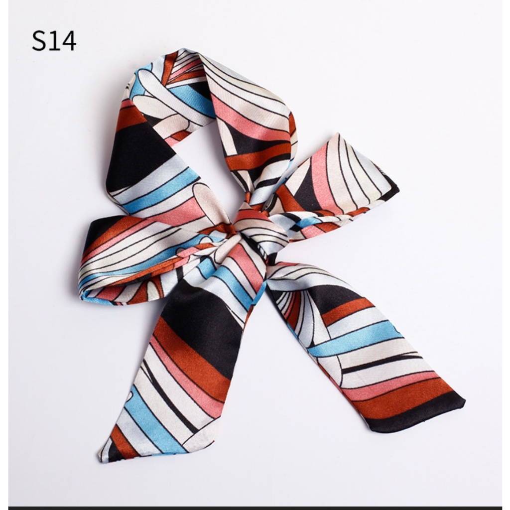 Twilly Scarf Decoration Bag Charm Bag Handle Decoration Silk Scarf ...