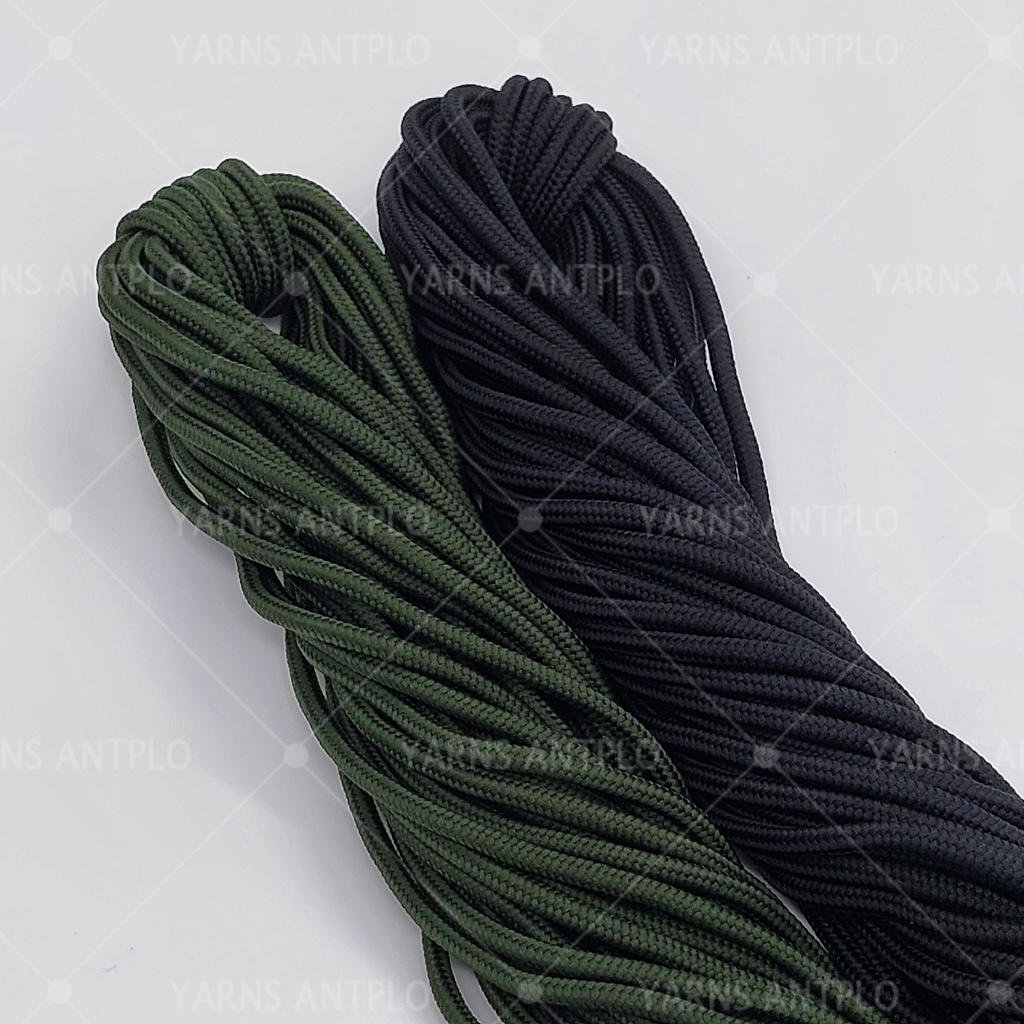 Yarns Art: 10 YARDS 4MM POLYESTER BRAIDED DRAWSTRING CORD/ ROPE FOR ...