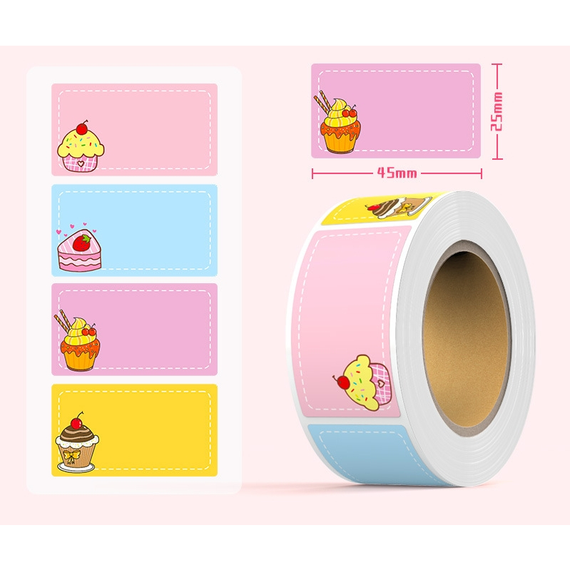 Name Sticker Book Label Items Marked Cartoon Label Blank Sticker School ...