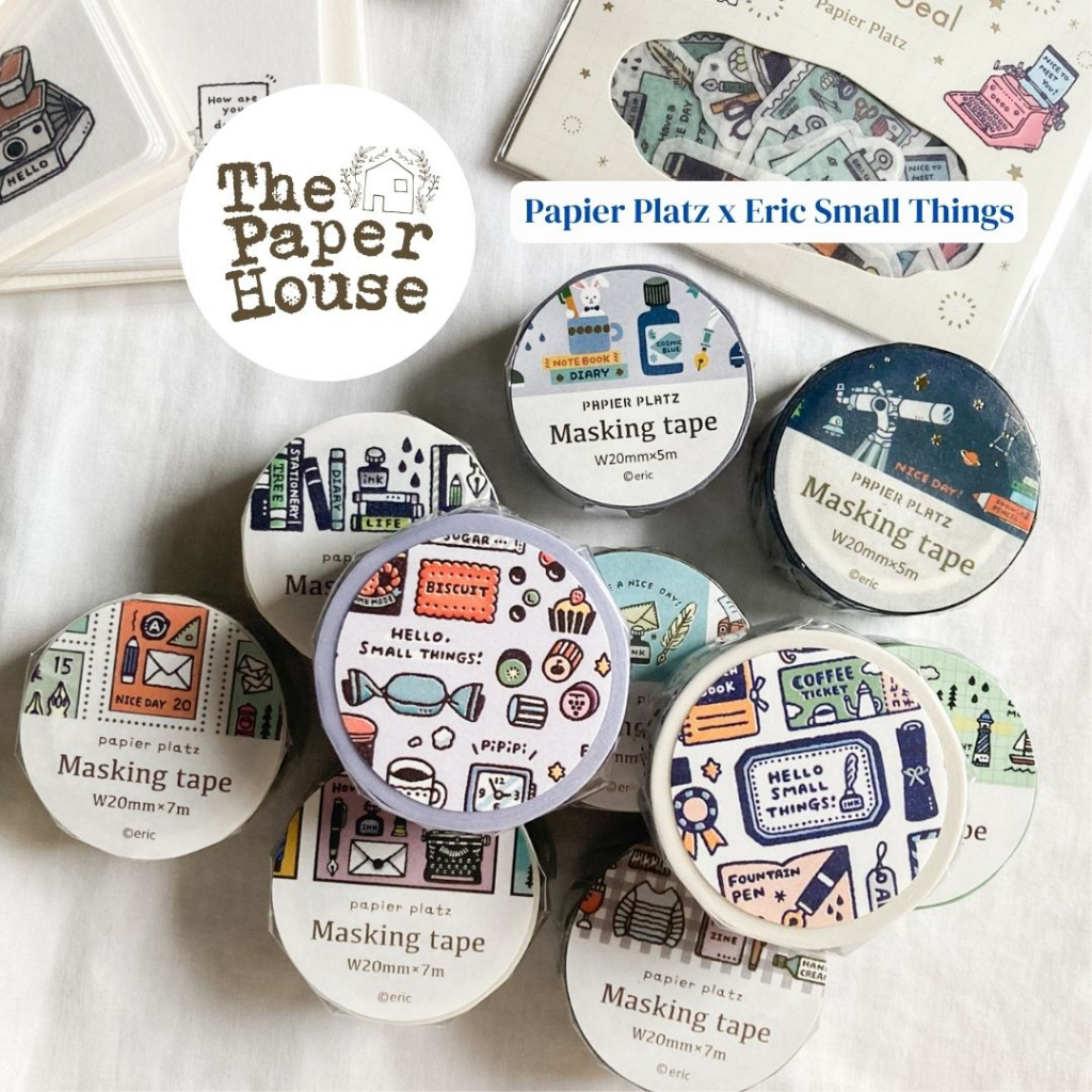Papier Platz x Eric Small Things Washi Tape (Full Roll) | The Paper ...