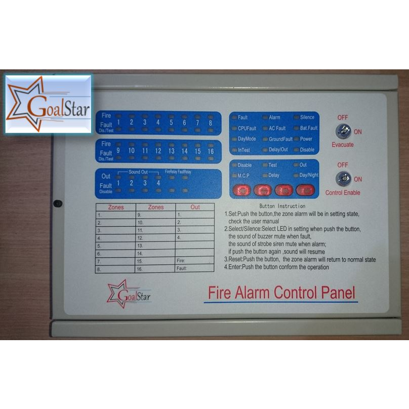 Fire Alarm Control Panel FACP 8 Zone (with FREE Battery) | Shopee ...