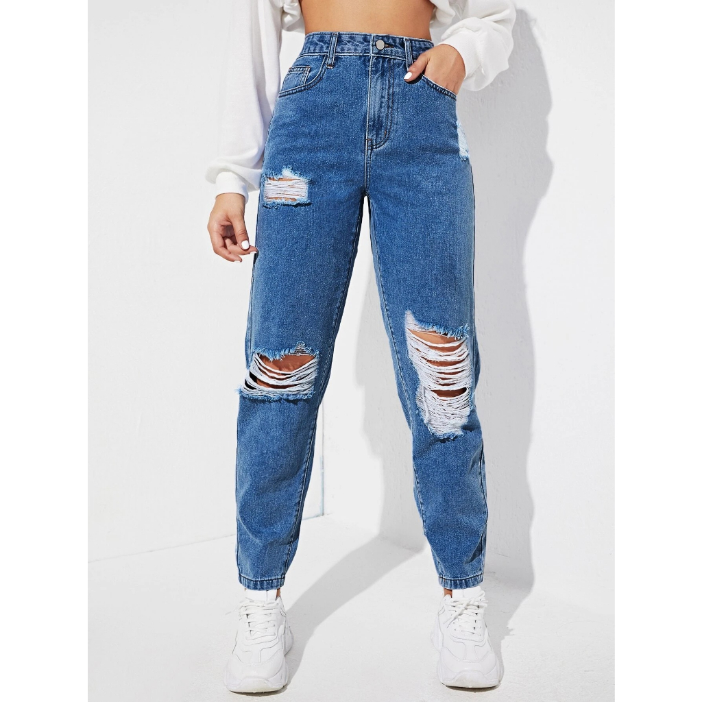 tattered pants outfit | Shopee Philippines