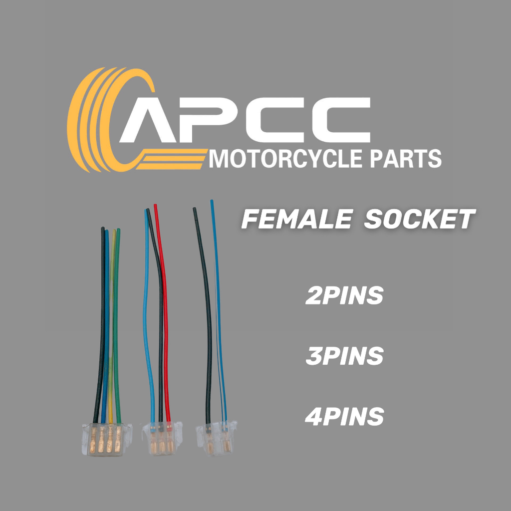 Motorcycle switch socket FEMALE SOCKET 2PINS/3PINS/4PINS | Shopee ...