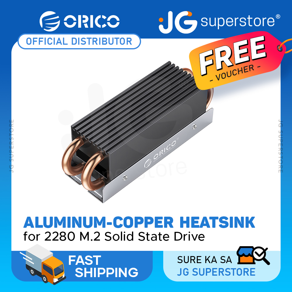 ORICO M2HS4 M.2 SSD Copper Aluminum Heatsink w/ Thermal Fin & Copper ...