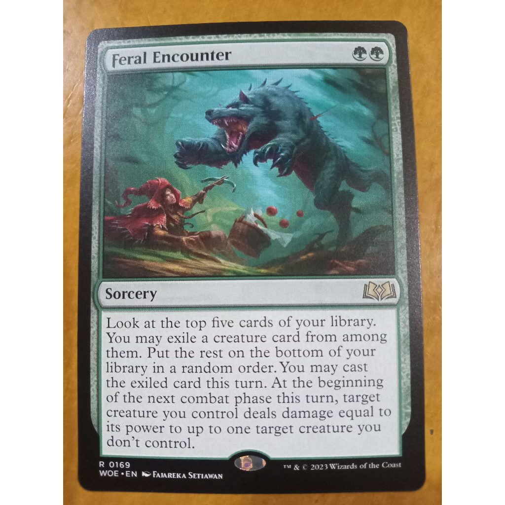 MTG Feral Encounter Rare Wilds of Eldraine Magic: the Gathering English ...