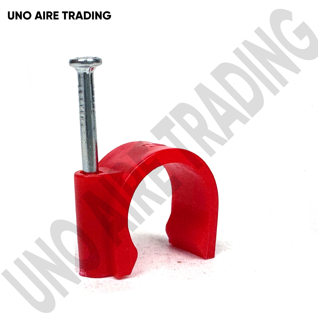 PVC Clamp orange or white with Nail Heavy Duty for Flexible Hose and ...