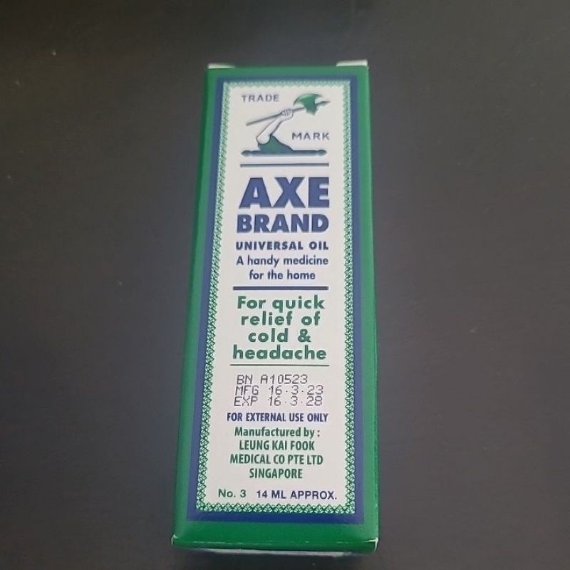 Authentic Axe Brand Universal Medicated Oil 14ml from Singapore ...