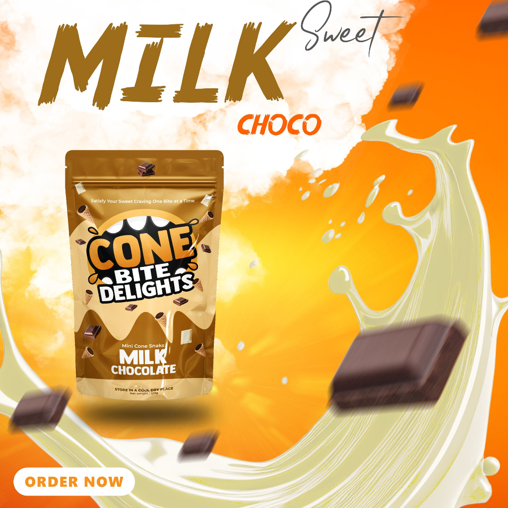 CONE BITE DELIGHTS Cone Tip Bite-size Snack 120g 12- 14pcs per pack ...