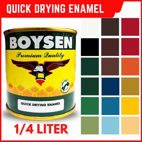 Boysen 1/4 Liter QDE Quick Dry Enamel Paint(Available in Different Colors) | Shopee Philippines