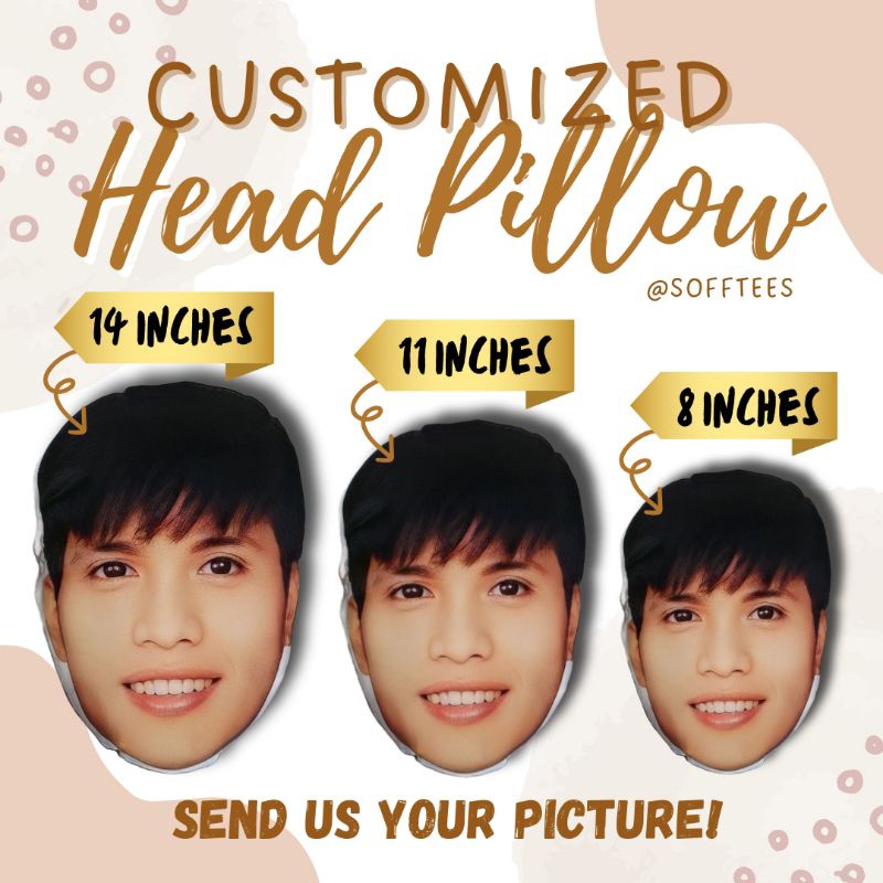 CUSTOMIZED HEAD PILLOW | CUSTOMIZED PILLOW | DIE CUT | STUFFIES ...