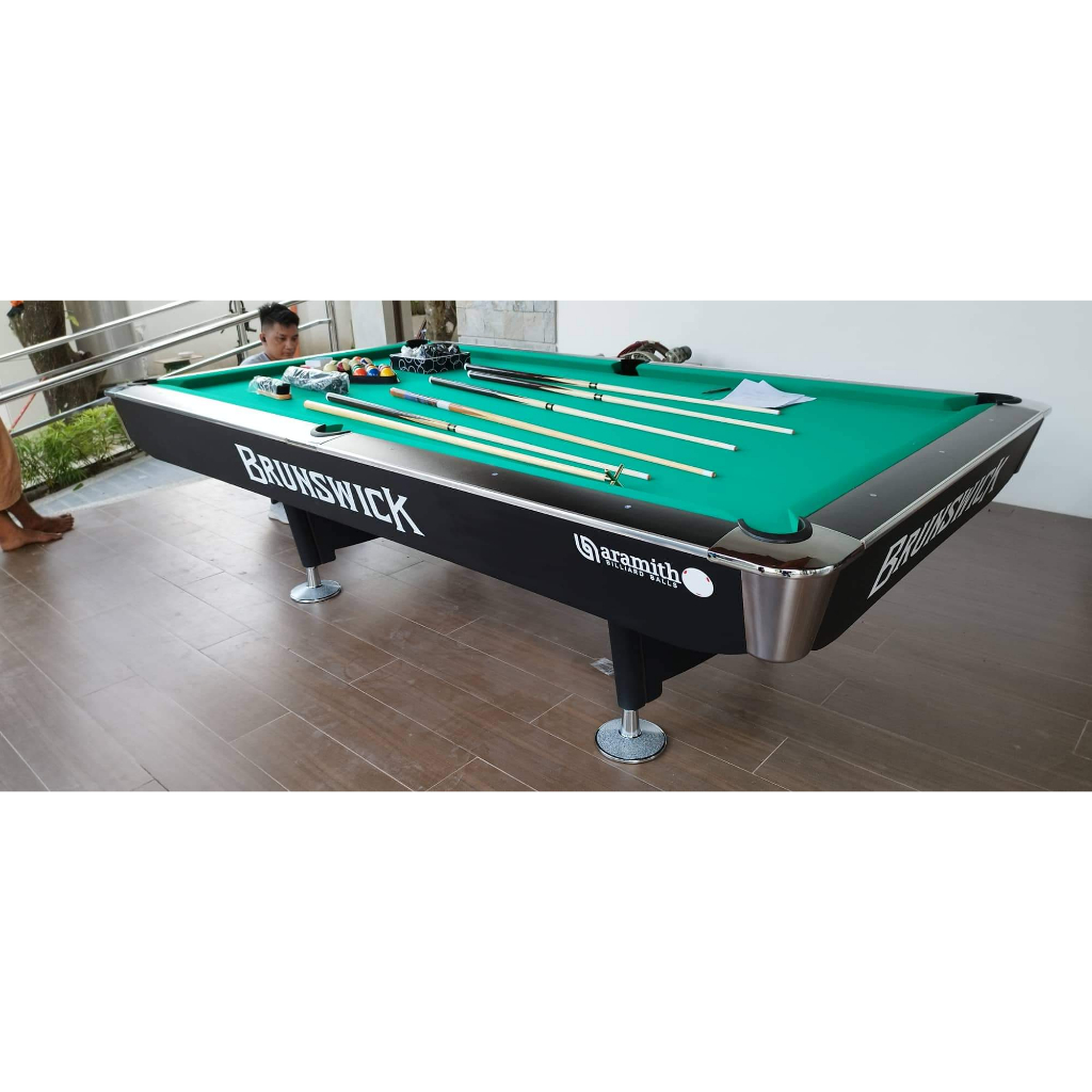 1 SET BRANDNEW BRUNSWICK BILLIARD TABLE WITH COMPLETE SET OF ...