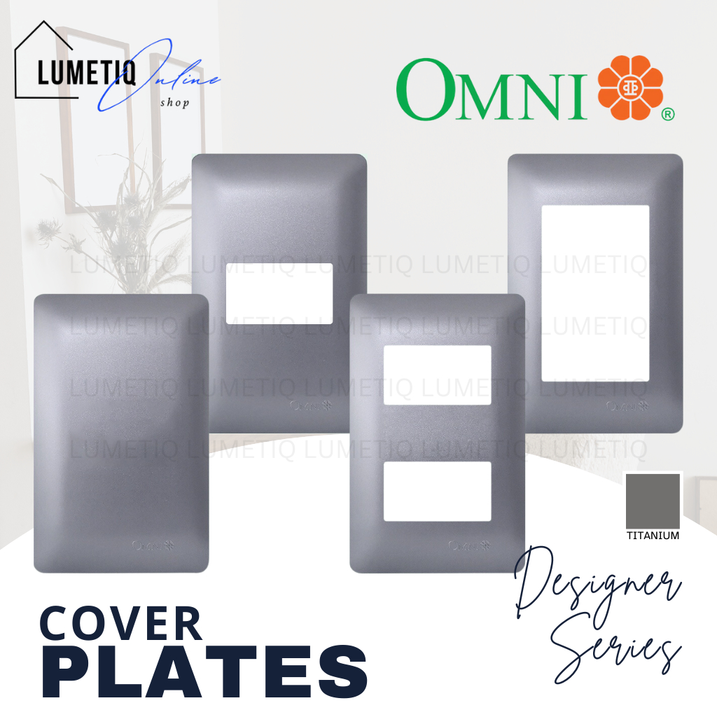 Omni Designer Series Titanium Color Plate Blank / 1 / 2 / 3 / 6 / 9 Gang | Shopee Philippines