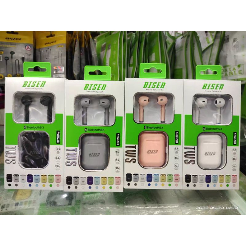 TWS BT-212-PRO Bisen Wireless Bluetooth 5.3 Earphone Sound Earbuds ...