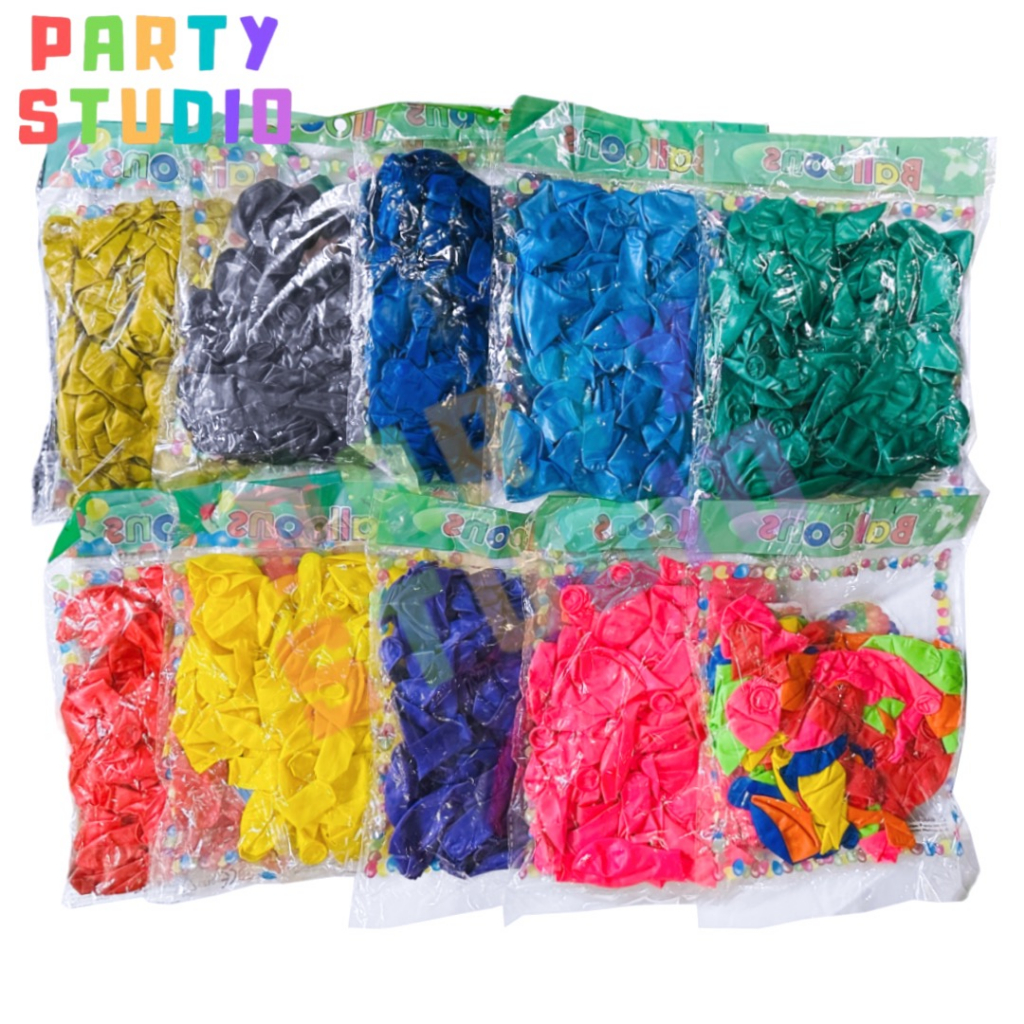 Metallic Balloons Size 5 Inches (100 pcs) Latex Quality Balloons Party ...