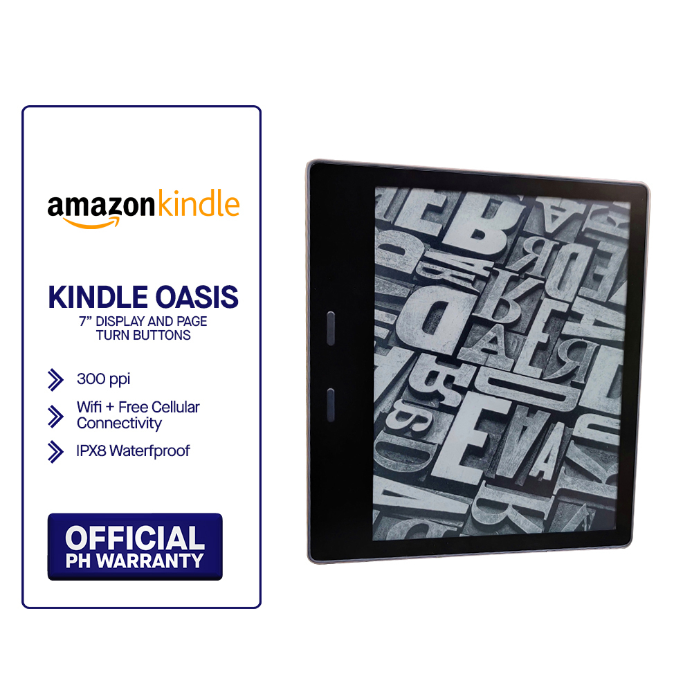 Amazon Kindle Oasis – With 7” display and page turn buttons | Shopee ...