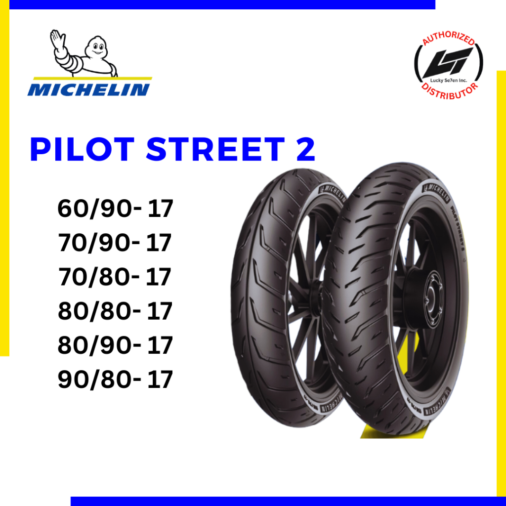 Michelin Pilot Street 2 Tires Rim 17 | Shopee Philippines