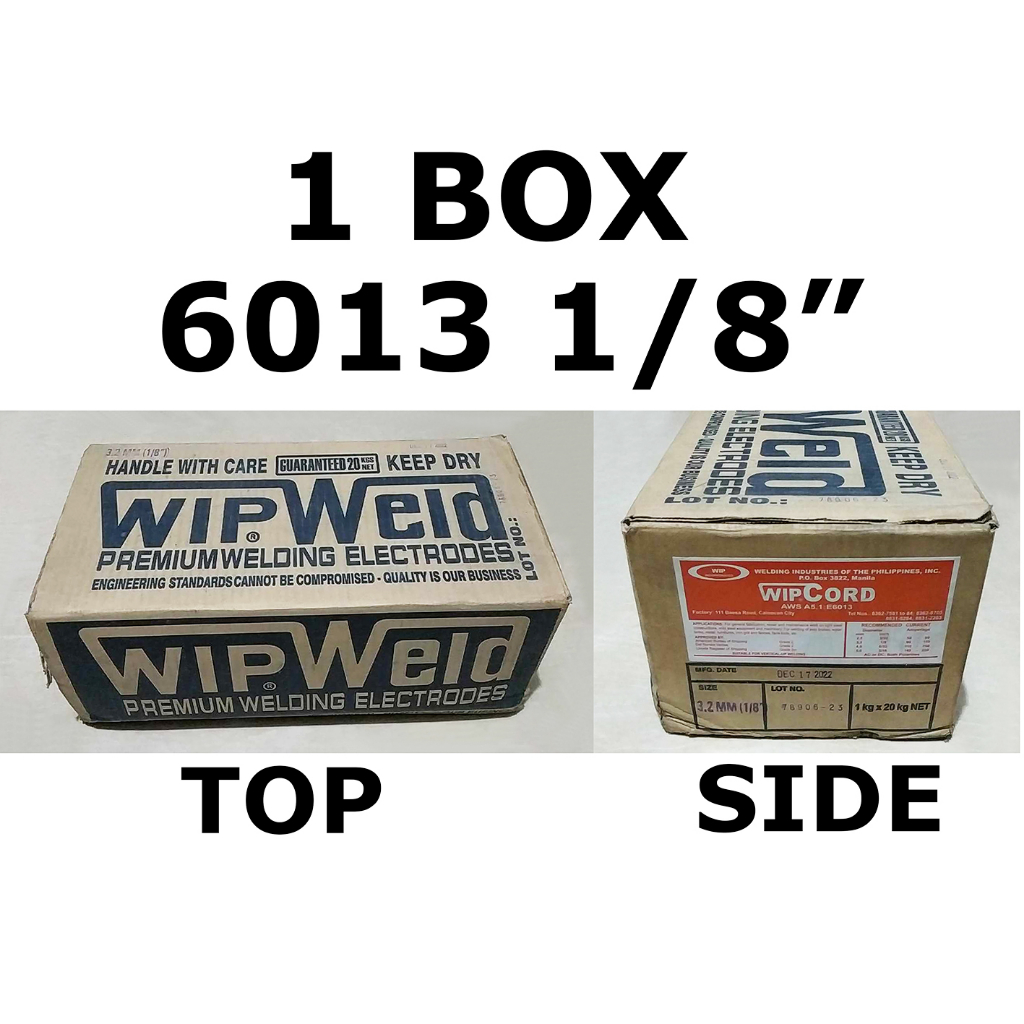 ( 20 KILOS ) ORIGINAL WIPWELD WIPCORD WELDING ROD 6013 1/8" ( 1 BOX
