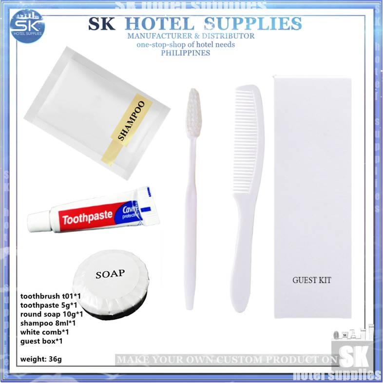 100set Hotel Guest Kit Set 4in1 Travel Kit shampoo sachet with comb ...