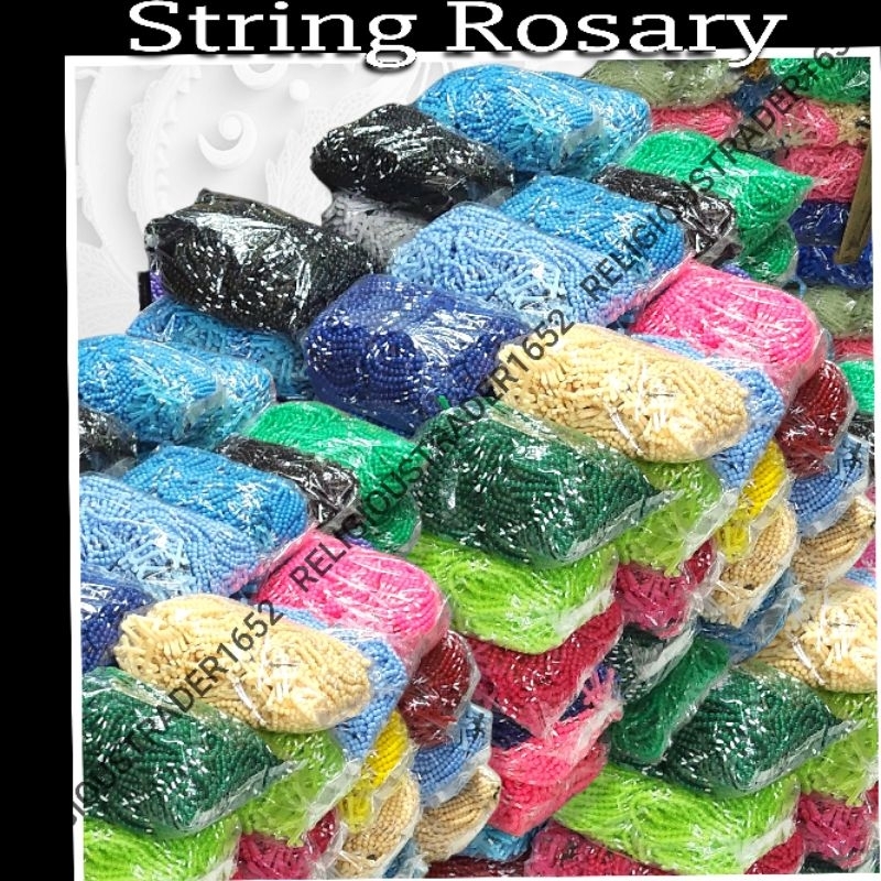 10pcs String Rosary / Rosaries 9.75" (Resellers Bundle 10pcs) | Shopee ...